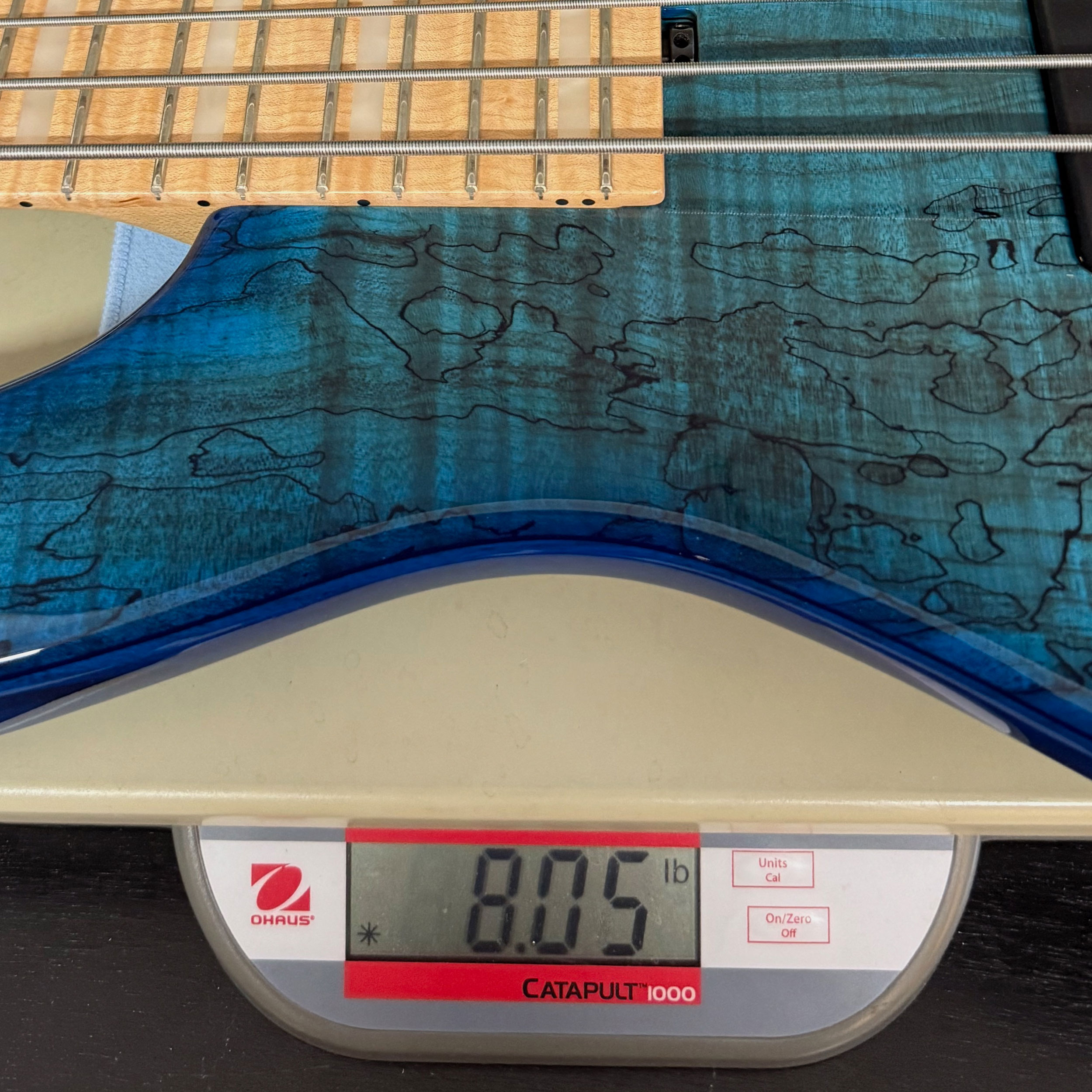 #9179 Bora Blue Burst 5-24 Modern. - Sadowsky Guitars